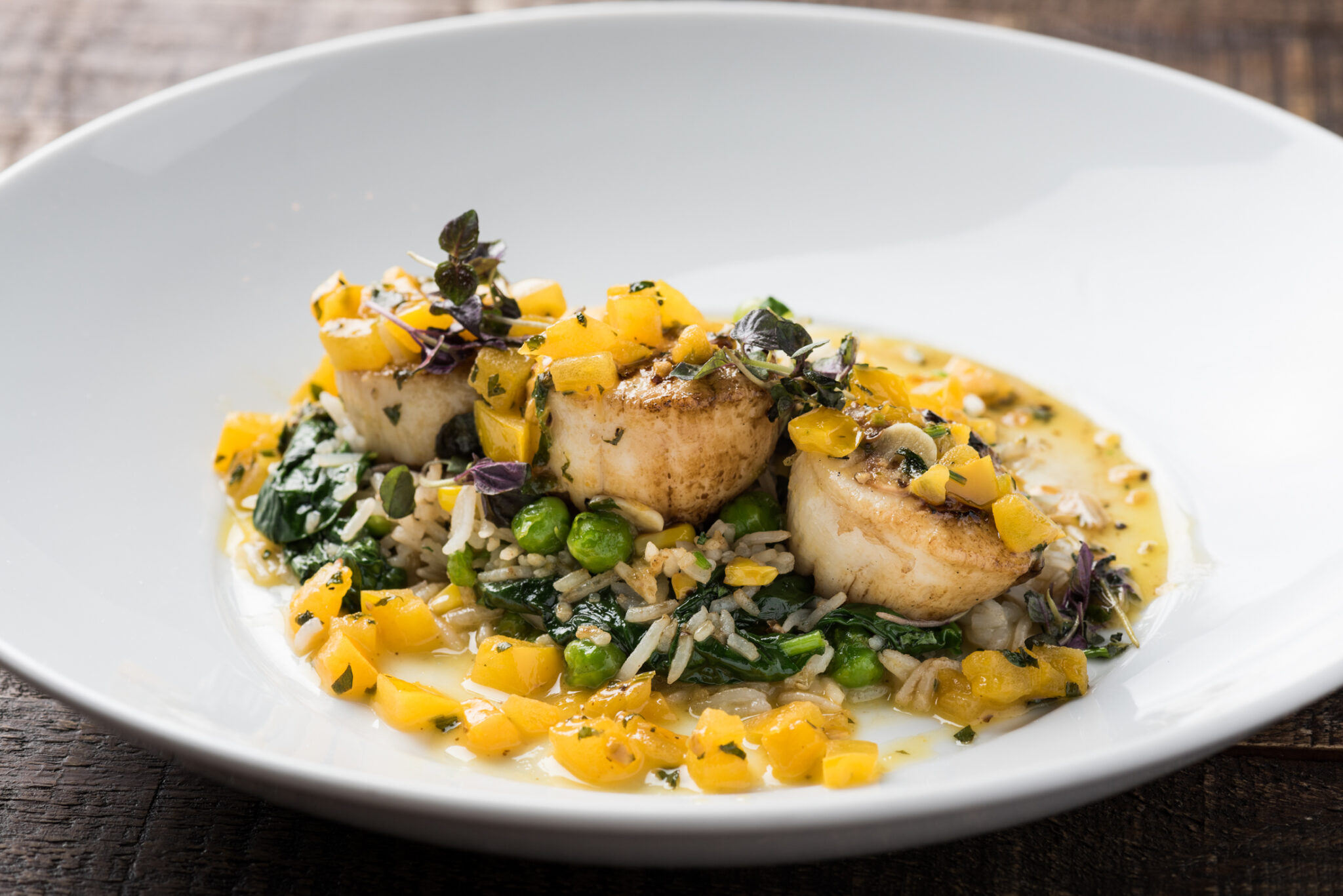 Seared Diver Scallops | Market Street - The Woodlands